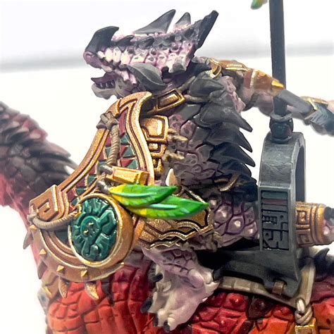 Saurus Scar Veteren On Aggradon R Seraphon