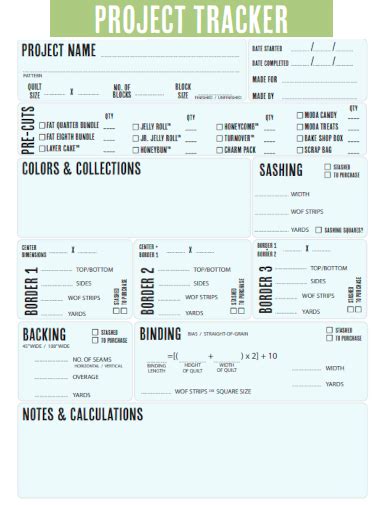 Project Tracker Examples To Download