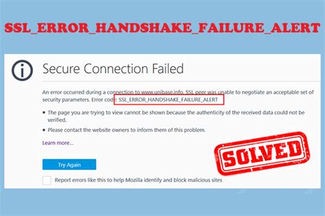 Fix Sslerrorhandshakefailurealert Error 5 Tricks