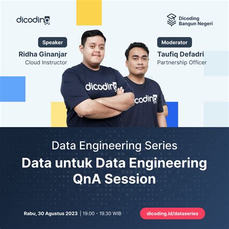 Data Engineering Series 2 Data Untuk Data Engineering Qna Session Dicoding Indonesia