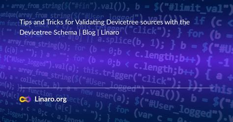 tips and tricks for validating devicetree sources with the devicetree schema blog linaro