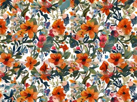 Flower Pattern Texture Background Premium Ai Generated Image