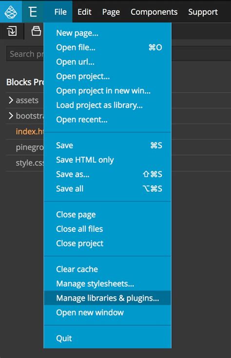 how to use and customize bootstrap blocks pinegrow web editor