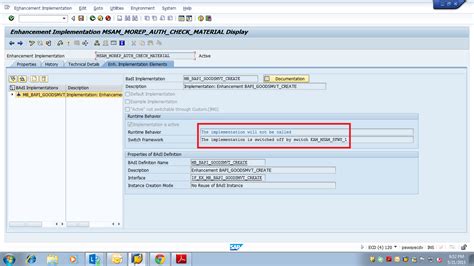 switching on enhancement implementation msam morep sap community