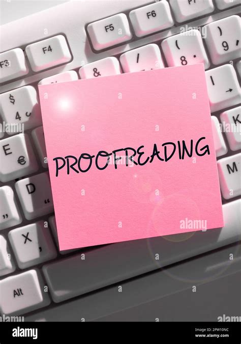 Sign Displaying Proofreading Concept Meaning Act Of Reading And Marking Spelling Grammar And
