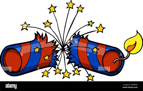 Exploding Firecracker 4th Of July Stock Vector Image And Art Alamy