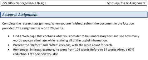 Cis 286 User Experience Design Learning Unit 6