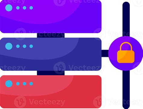 Digital Data Protection Design Element Icon Cyber Security