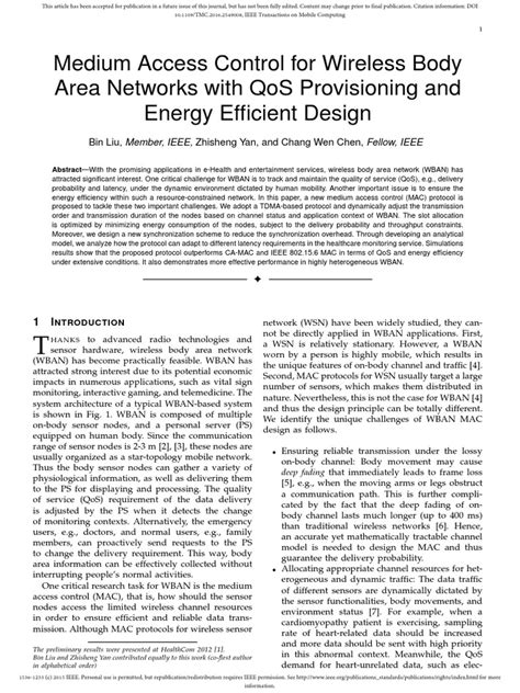 Medium Access Control For Wireless Body Area Networks With Qos