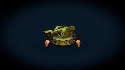 Flamethrower Turret 3d Model By Karolmalz [cf32768] Sketchfab