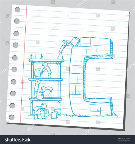 Building Letter C Stock Vector Royalty Free Shutterstock