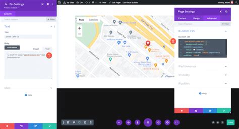 how to add a button to your divi map location s info box
