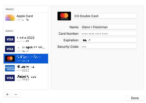 How To Access A Credit Card Cvv From Safari Via Autofill Macworld