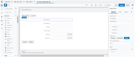 Create A Simple Web Application Visual Builder Cloud Servicevbcs Techsupper