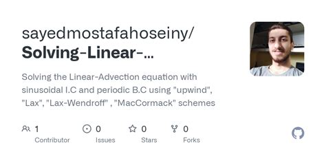 GitHub Sayedmostafahoseiny Solving Linear Advection Equation With