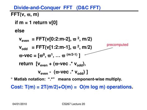 Ppt Parallel Spectral Methods Fast Fourier Transform Ffts With