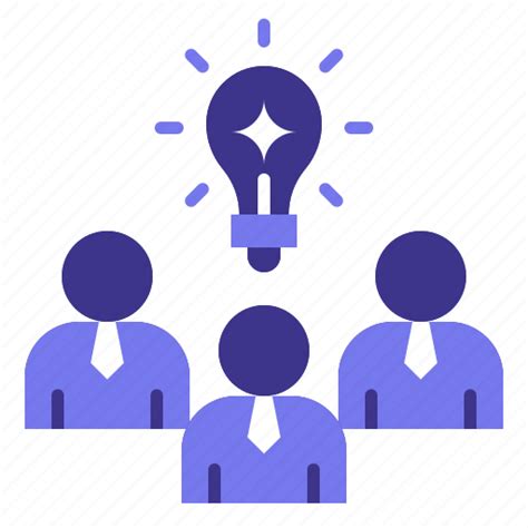 Creative Idea Team Think Brainstorm Teamwork Creativity Icon