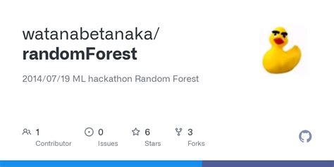 Github Watanabetanaka Randomforest Ml Hackathon Random Forest