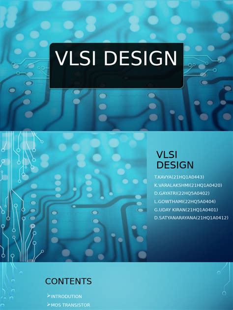Vlsi Design Ppt Final Pdf