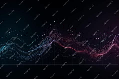 Premium Photo Data Visualization Dynamic Wave Pattern Vector
