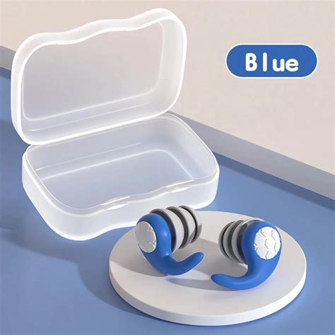 1 Pair Soft Silicone Earplugs Noise Canceling Waterproof