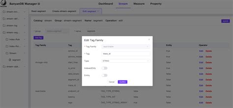 crud [streams] concept data model streams on the web ui