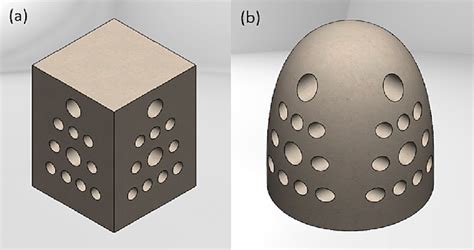 The Cad Geometries Proposed For The Cubic Reef A And For The Random