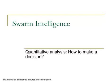 Ppt Swarm Intelligence Powerpoint Presentation Free Download Id 5501509