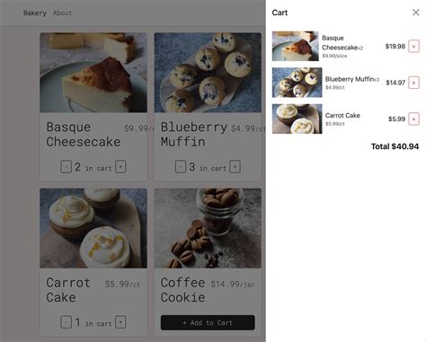 GitHub Bzzz Coding Home Bakery Online Store App React TypeScript