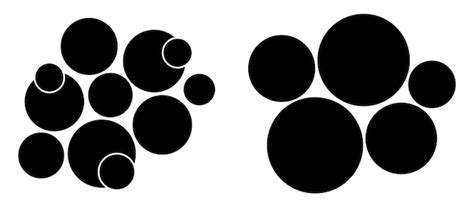 Premium Vector Set Of Multiple Circle Photo Collage Template Vector