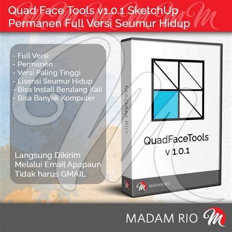 Jual Quad Face Tools Sketchup Lisensi Permanen Seumur Hidup Shopee Indonesia