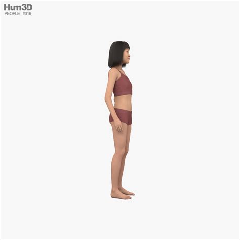 Asian Girl 3d Model Download Character On