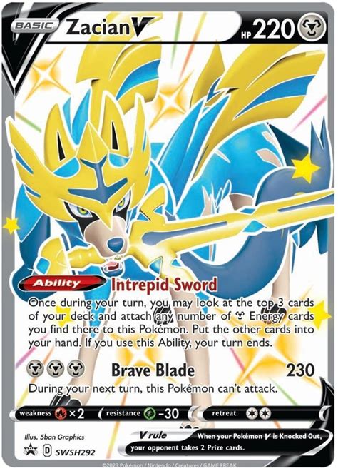 Zacian V Sword Shield Promos Pokemon Card
