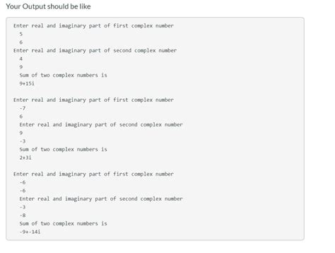 Solved Write A Complexnumber Class That Has Two Member