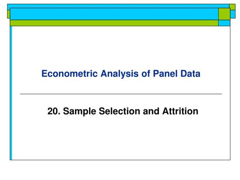 Ppt Econometric Analysis Of Panel Data Powerpoint Presentation Free Download Id179831