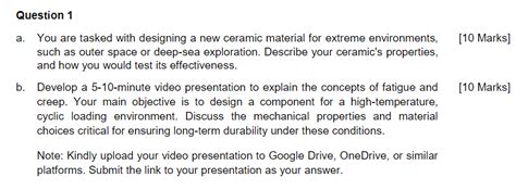 solved question 1a ﻿you are tasked with designing a new