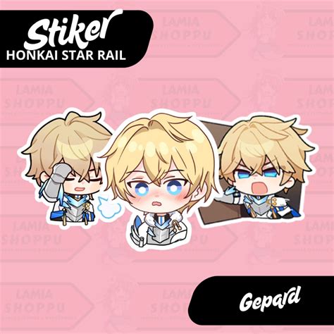 Gepard Hsr Sticker Honkai Star Rail Gepard Chibi Vinyl Waterproof Sticker Shopee Malaysia