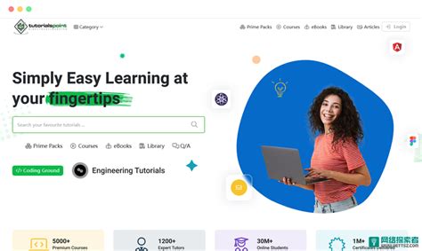 Tutorialspoint 免费在线编程课程学习资源网站 网络探索者