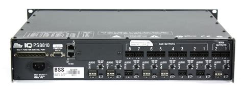 Bss Prosys Iq Ps8810 Digital Signal Processor Speaker Management System