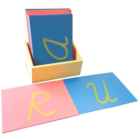 Capital Case Sandpaper Letters Cursive Ifit Montessori