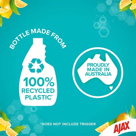 Ajax Disinfectant Multipurpose Lemon Trigger 500ml Woolworths