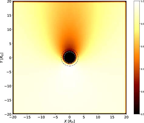 Density Map Of Null Geodesics That Reach A Distant Observer And Arrive