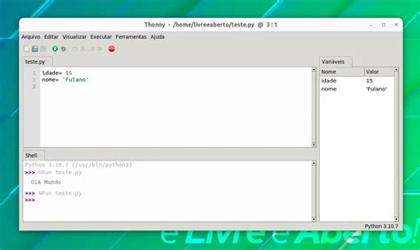 Thonny é um IDE ideal para ensinar programação Python nas escolas