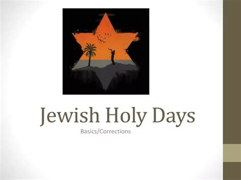 Ppt Jewish Holy Days Powerpoint Presentation Free Download Id2067119
