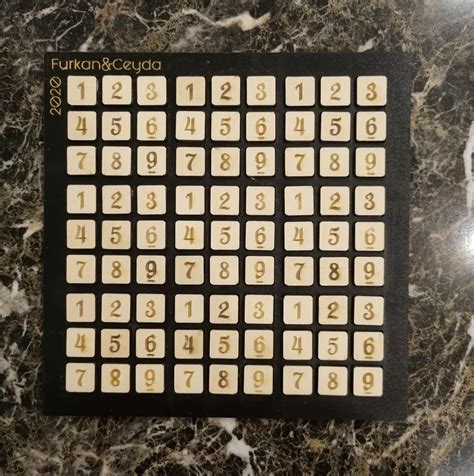 Personalized Wooden Sudoku Board Wooden Sudoku Wooden Game Puzzle