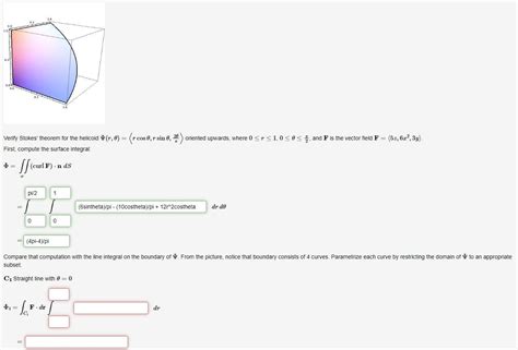 Solved Please Solve The Following Question Verify Stokes Chegg