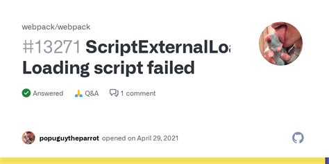 Scriptexternalloaderror Loading Script Failed · Webpack Webpack