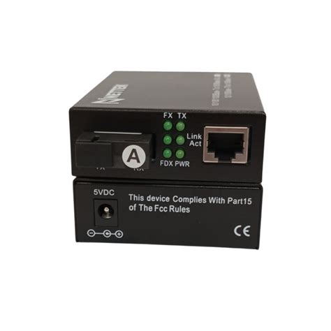 Bộ Chuyển đổi Quang điện 1 Sợi Quang Chế độ Singlemode Nettek Nt 1f1e Sc20ab Nettek Việt Nam