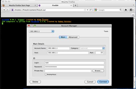 Running An Ssh Client Inside Your Firefox Web Browser Prefetch