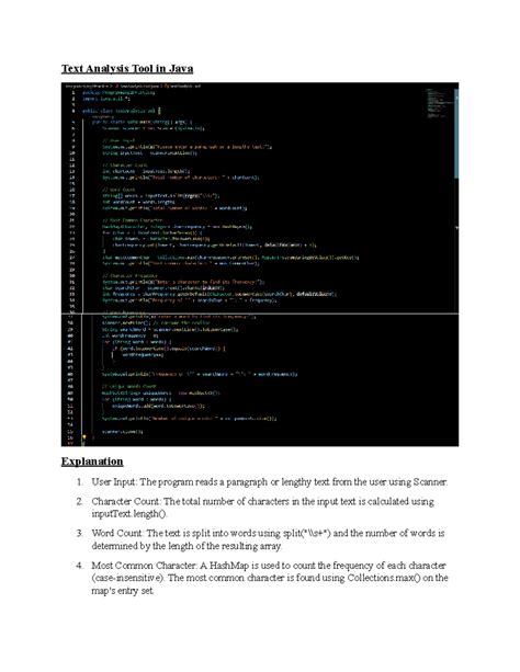 Unit1assignment Programming Assignment 2 Text Analysis Tool In Java
